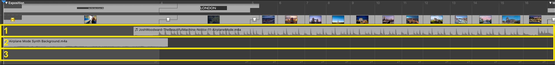 Uso del audio - FotoMagico