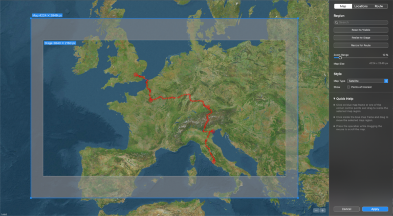 Using Maps in Your Slideshows - FotoMagico