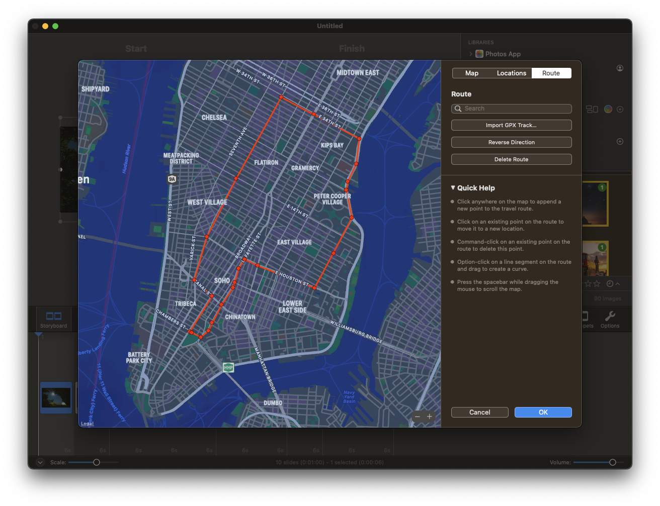 Using Maps in Your Slideshows - FotoMagico